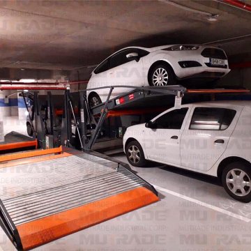 Are tilted parking lifts safe and can a car fall off a tilted parking lift?